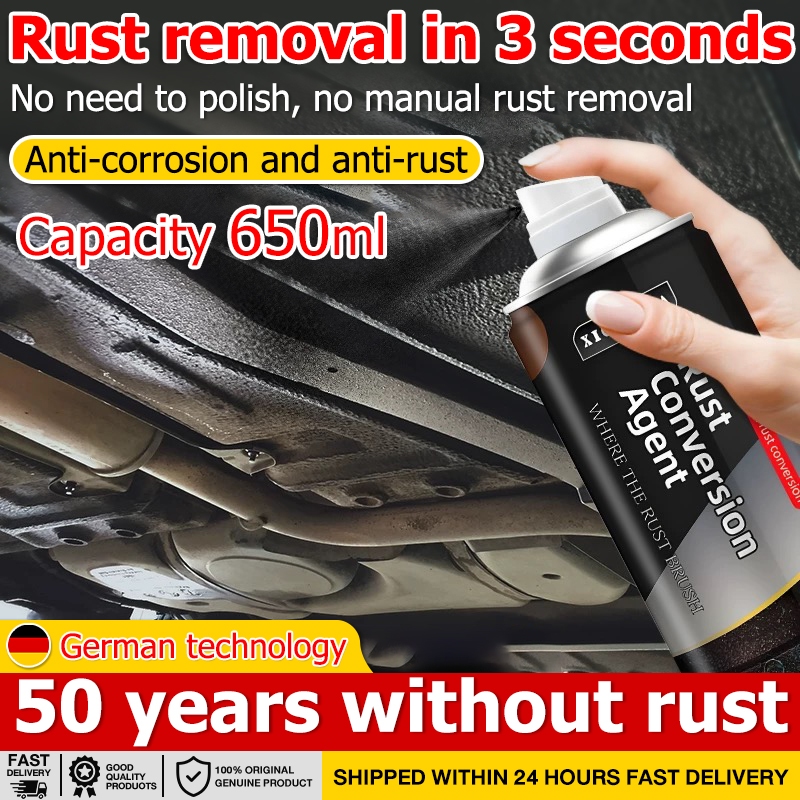 [50 years without rust] rust remover for metal 650ml anti rust paint ...