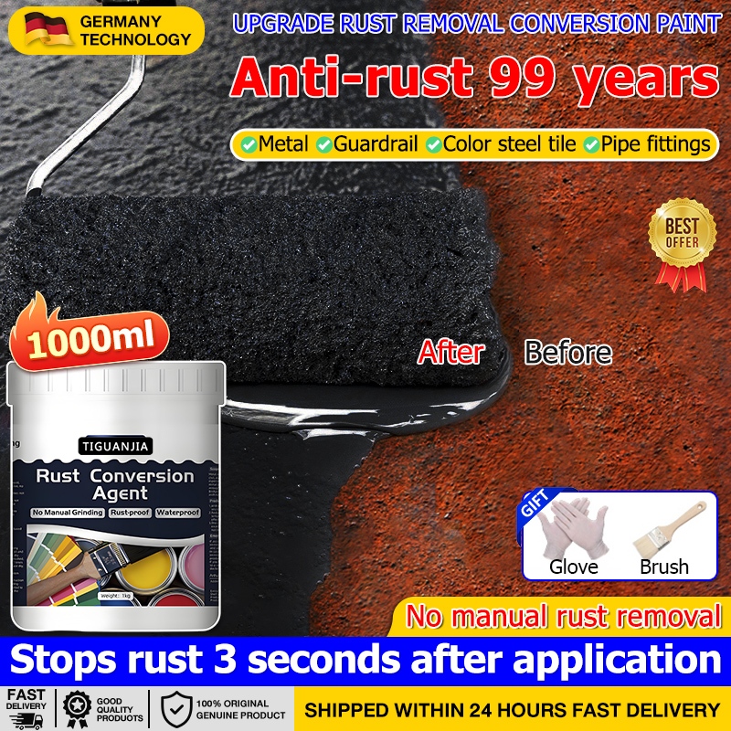 [24 hours delivery] rust remover for metal 1000ml water based anti rust ...