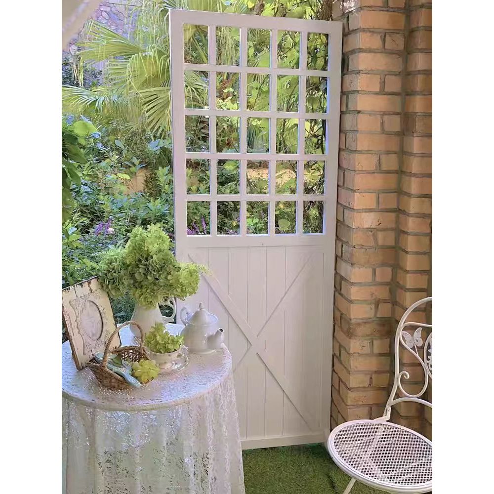 Solid Pine Wood Single Panel Room Divider, Partition Privacy Screen ...