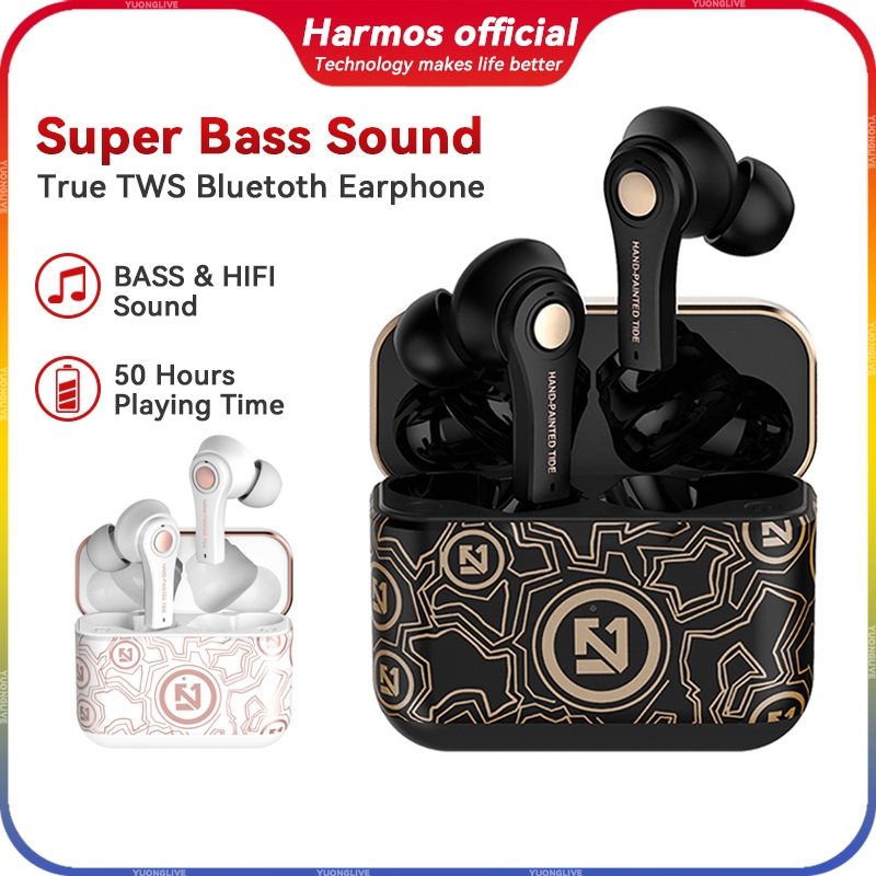 Super Bass Earphone Waterproof Earphone No Delay with Mic Bluetooth ...