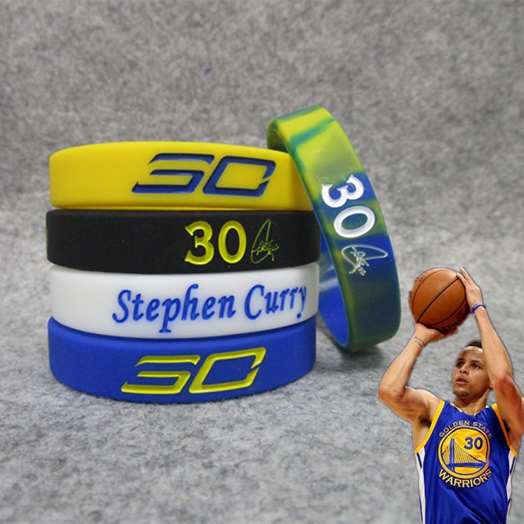 Stephen Curry signature sports bracelet silicone wristband | Shopee ...