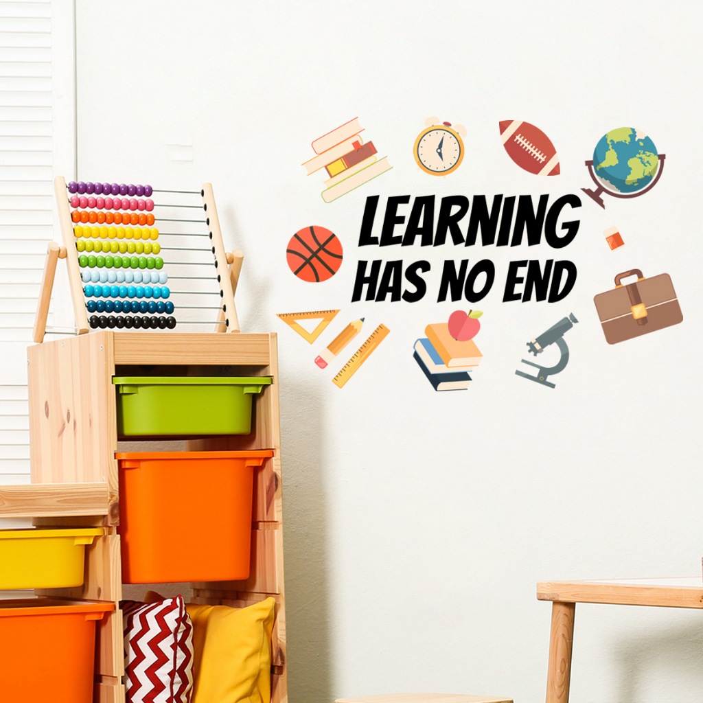 Wall Decals Educational Wall Stickers Baby Nursery Kids Bedroom ...