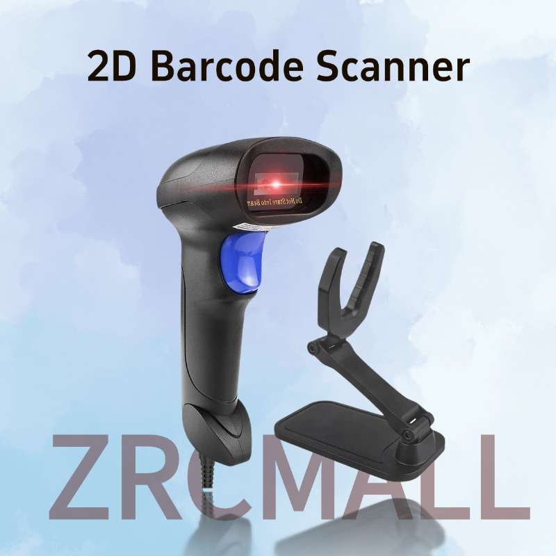 [🔥Ready Stock MY🔥]ZRCMALL Barcode Scanner with Stand, USB Wired ...