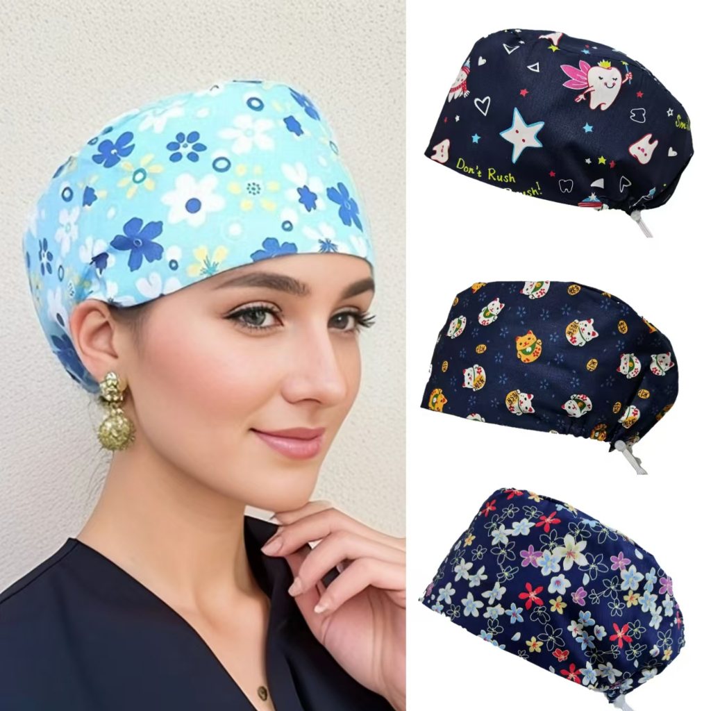 Surgical cap elastic band doctor cap adjustable nurse cap oral dentist ...