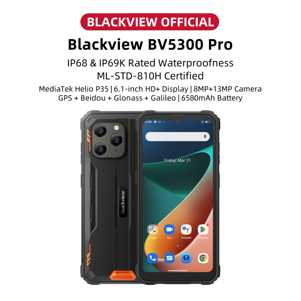 Blackview BV5300 Pro Rugged Smartphone Android (6.1'' / 4GB + 64GB ...