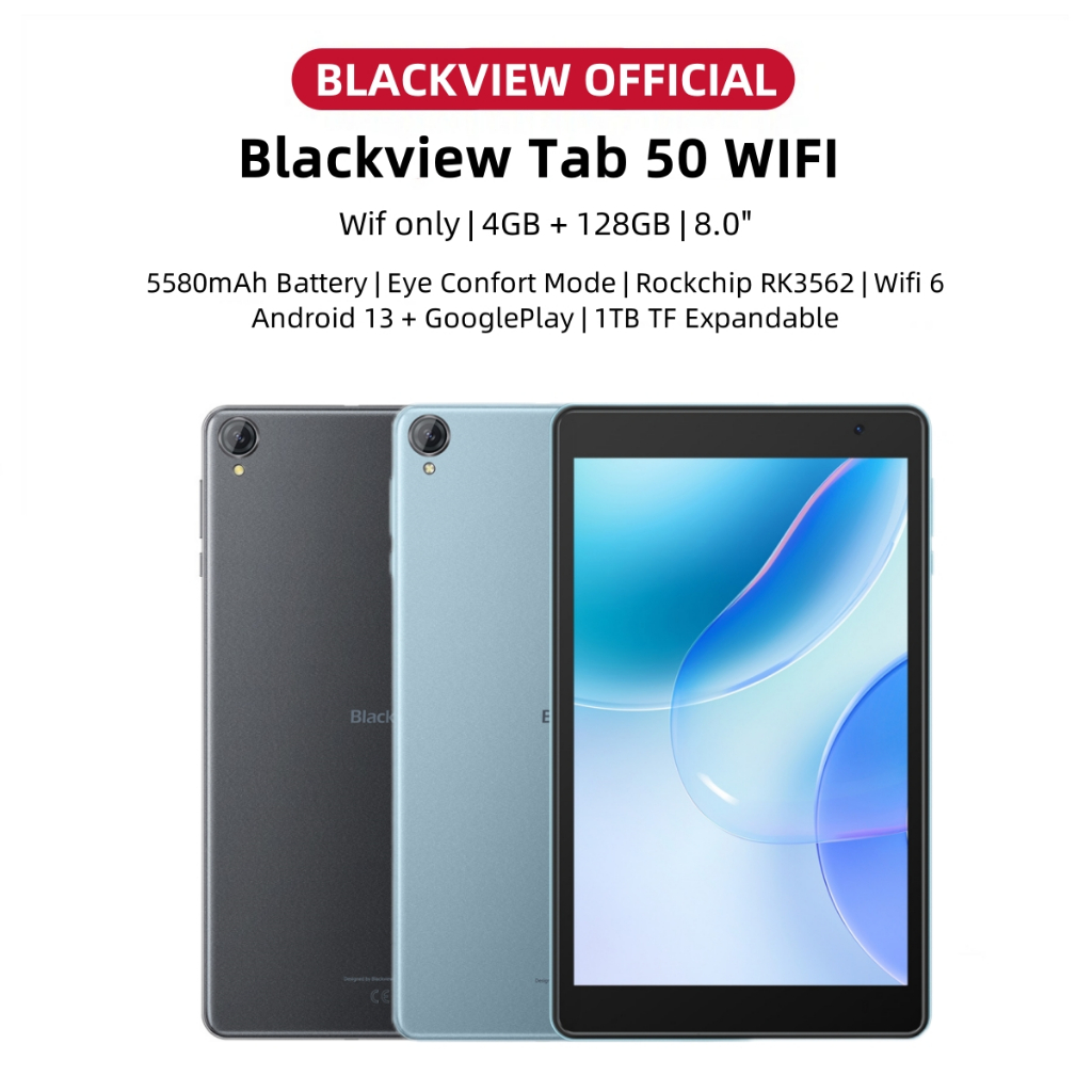 Blackview Tab 50 Wifi Android Tablet (8'' / 4GB RAM + 128GB ROM ...