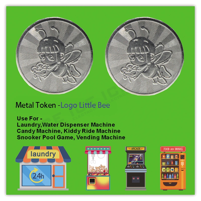100pcs a lot Little Bee logo tokens diameter 25mm tokens | Shopee Malaysia