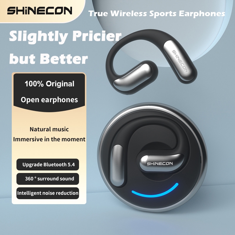 SHINECON Open Ear X7 Bone Conduction Earphone Bluetooth 5.4 Wireless ...