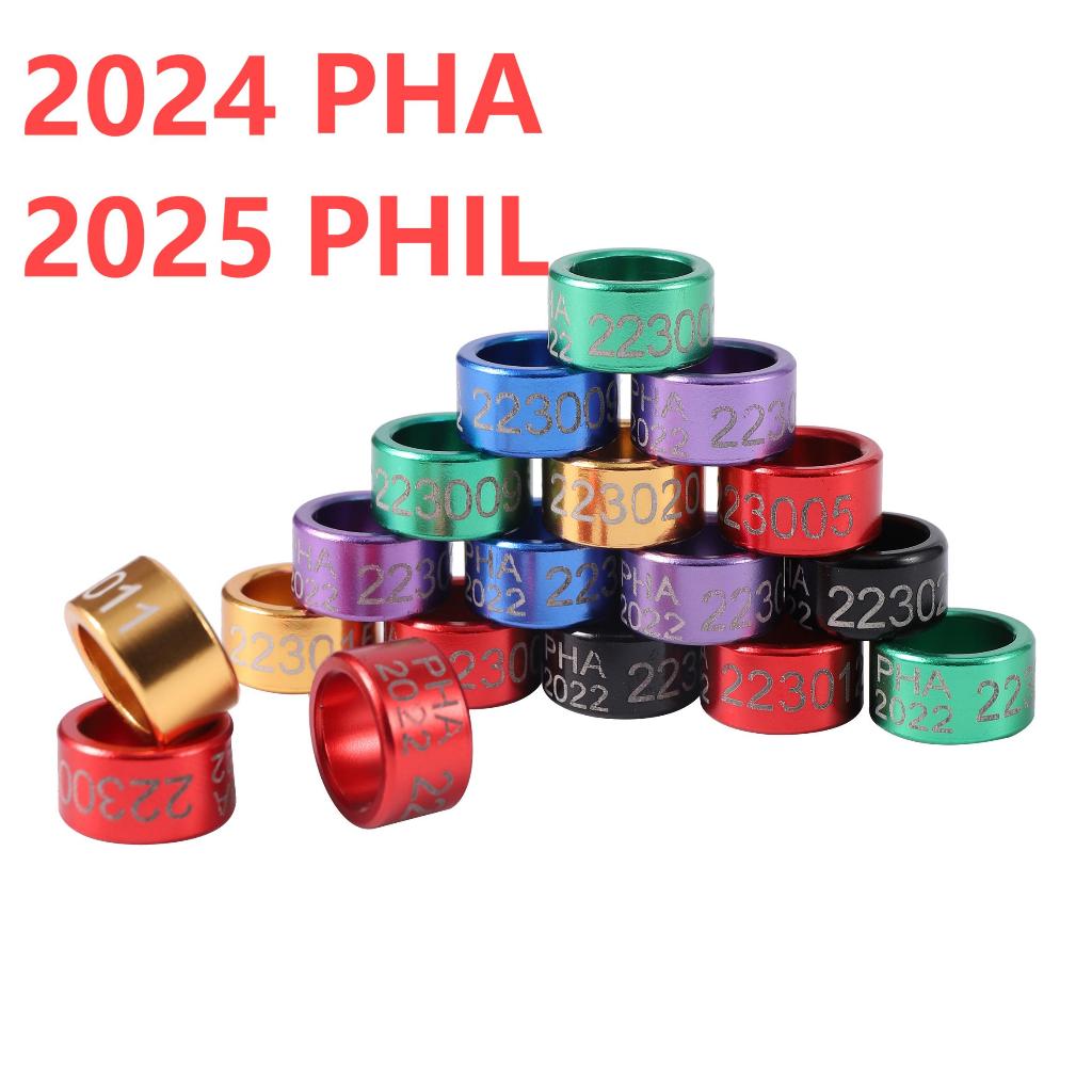 10 Pcs PHA/PHIL+2024/2025 Aluminum Ring Inner 10mm/8mm Pigeon Foot Ring ...