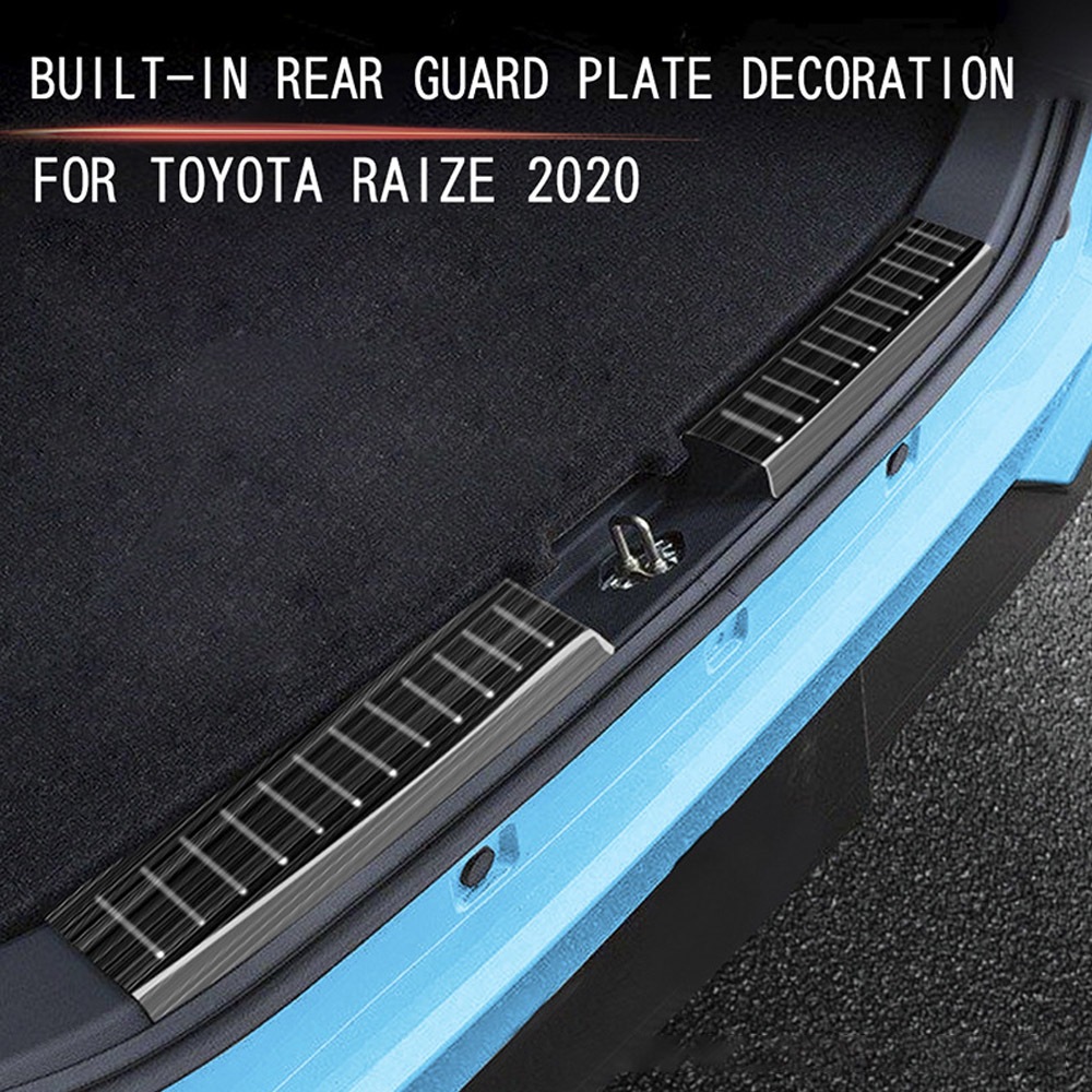 Stainless Steel Rear Bumper Protector, For Toyota Raize Accessories ...