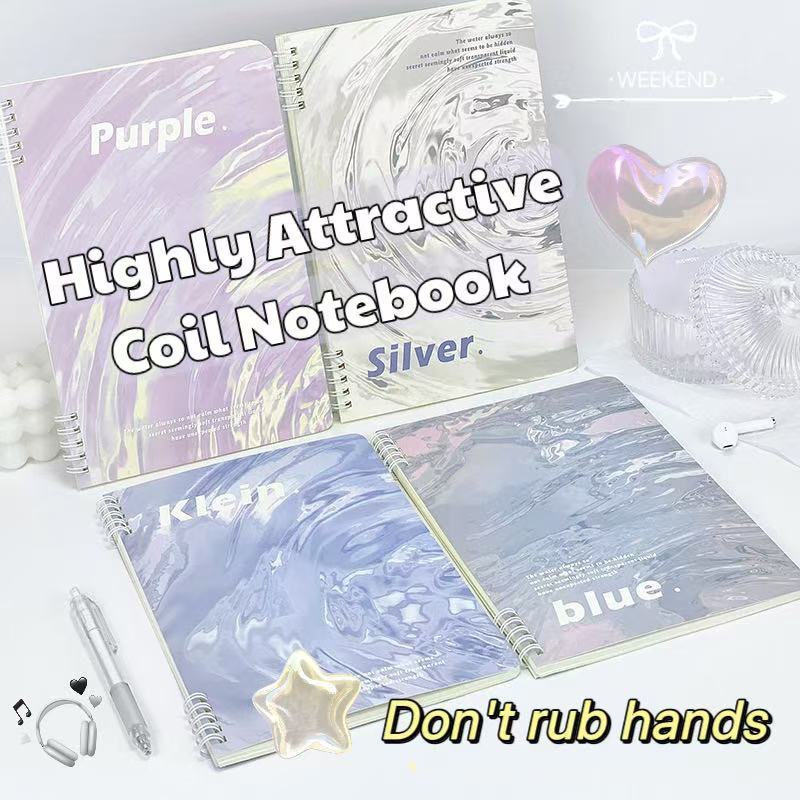 60 Sheets A5 Coil Spiral Notebook Journals Morandi Basic Diary Weekly ...