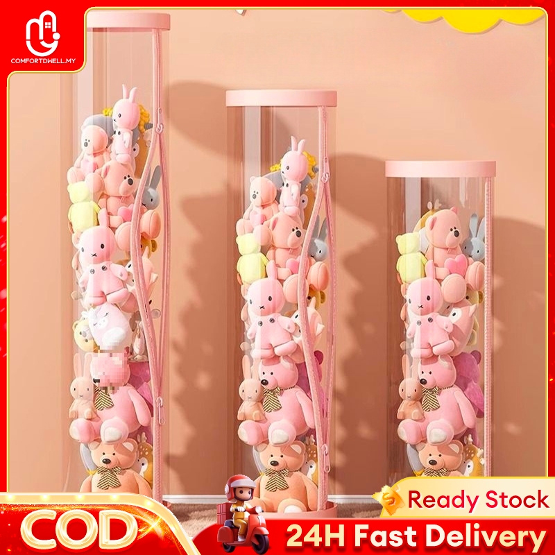 IKEA Plastic Toy Storage Bucket With Zippers Storage Box Rotatable Toys ...