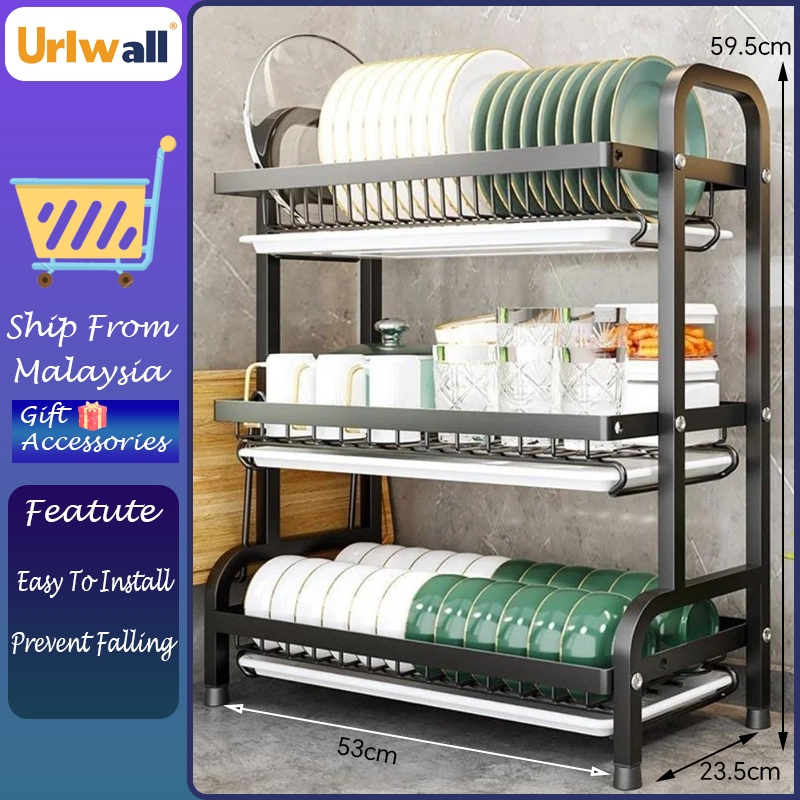 Tableware drying rack 20.8-inch utensil rack kitchen organizer and ...