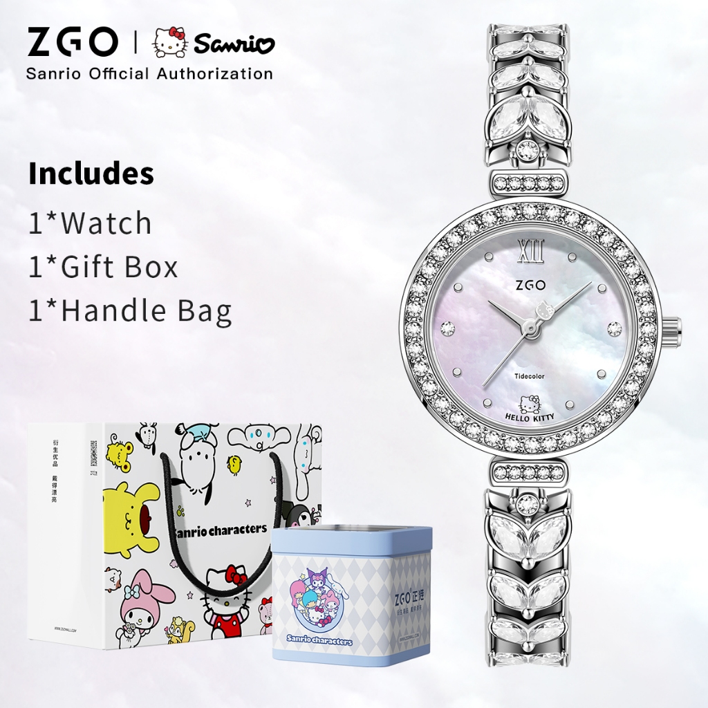 ZGO Watch gifts watch for woman HelloKitty Watch diamond style Ladies ...