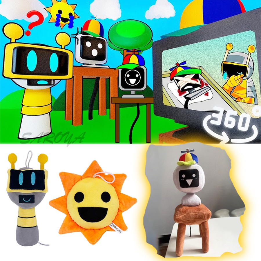 Sprunki Plush Toy Mr. Fun Computer Cuddly Music Game Sprunki Incredibox ...