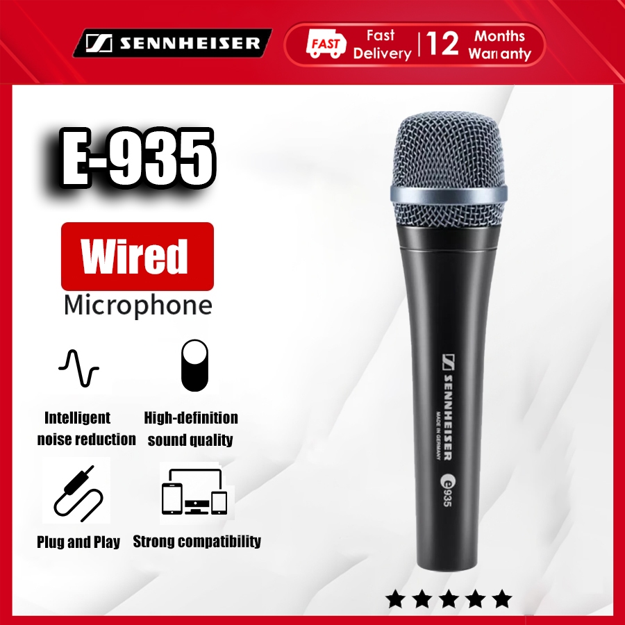 Sennheiser e935 Handheld Cardioid Dynamic Microphone, Professional E 945 Dynamic Super-Cardioid ...