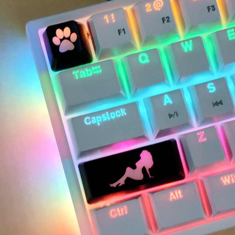 Cat Claw Keycap ESC ENTER Keycaps OEM Keycaps Translucent Mechanical ...