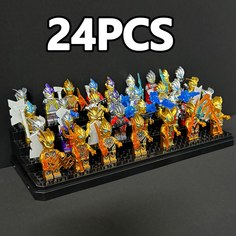 Have fun with 24 Ultraman blocks, cartoon block toys for boys in the ...