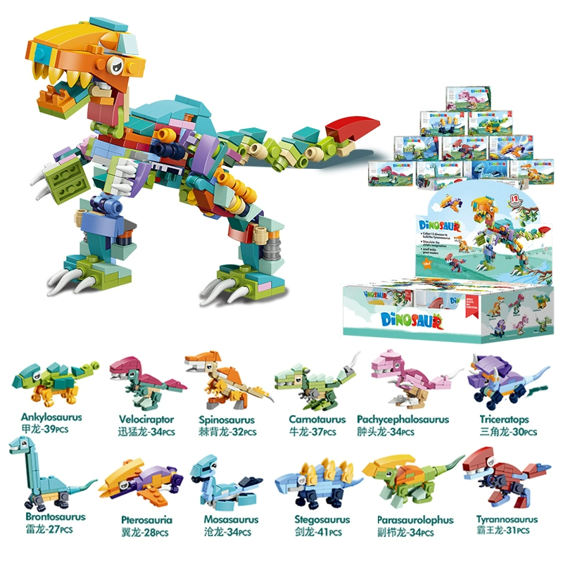 Special gift! 12pcs Micro Dinosaur Blocks Set for Kids, Develop ...