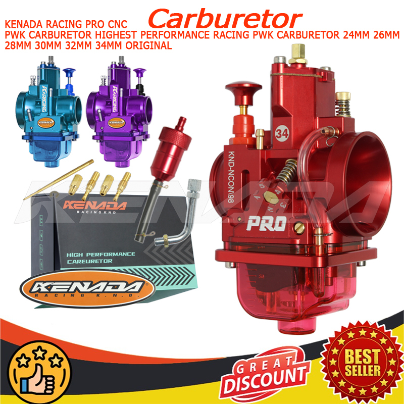KENADA RACING PRO CNC PWK CARBURETOR HIGHEST PERFORMANCE RACING PWK ...