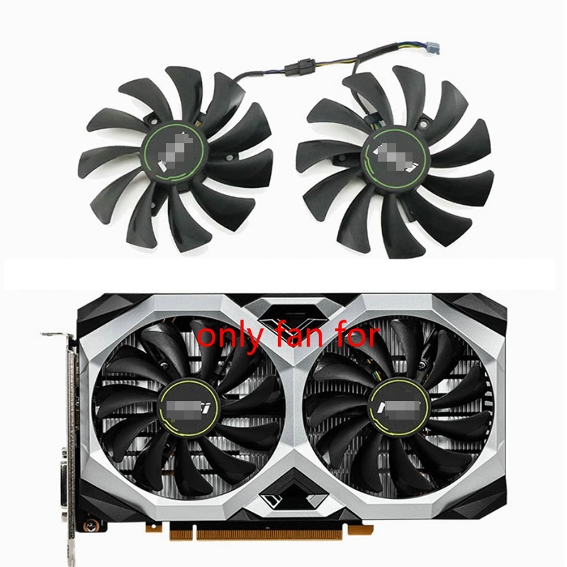 2070 Mini 2PCS 85MM 4PIN GTX 1660 1660Ti Graphics Fan For The GALAX ...