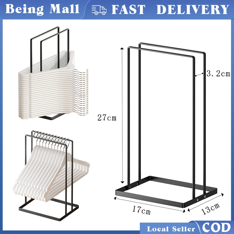 Metal Hanger Organizer Storage Portable Hanger Storage Rack Multi ...