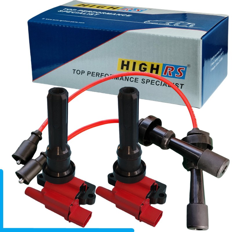 2 IGNITION COIL MITSUBISHI LANCER EVO IV V VI VII VIII IX 4 5 6 7 8 9 ...