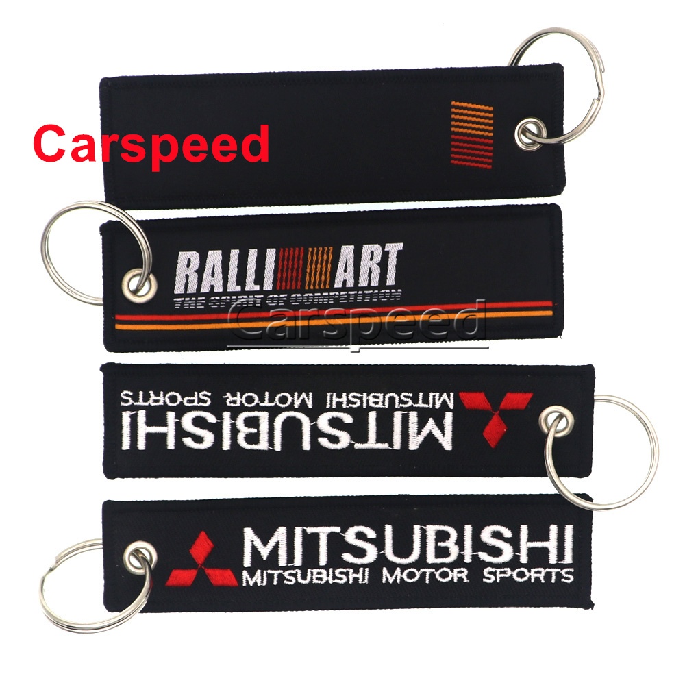 RALLIART for MITSUBISHI Car Racing Key Chain Ring JDM Culture Key ...