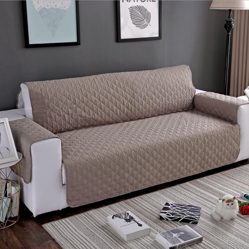 Solid Color Sofa Mat Printed Sofa Cover for Living Room Loveseat Couch ...
