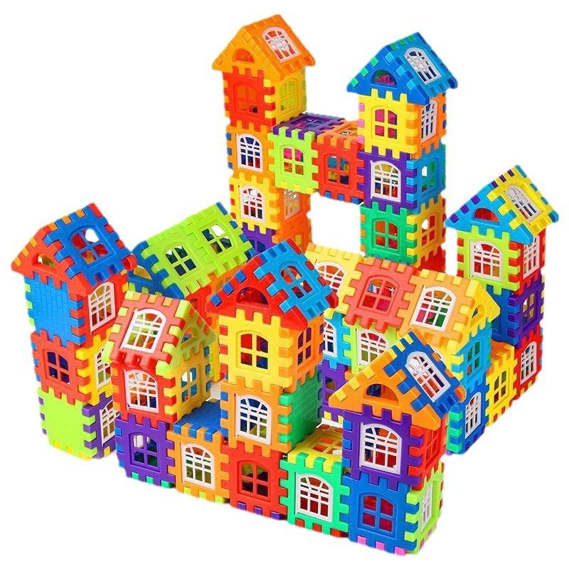 Building Blocks 180 Pcs Toy Building Sets Interlocking Building Blocks ...