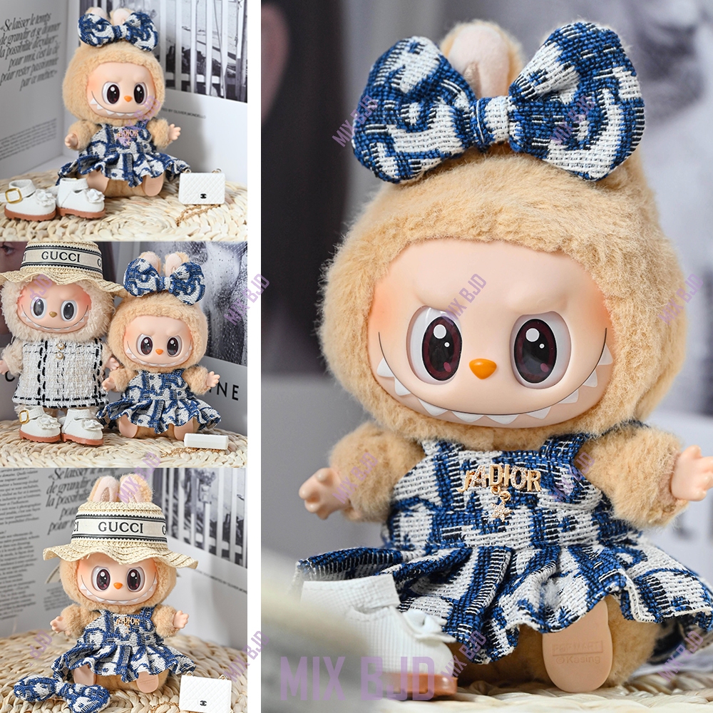 17cm Labubu clothes dior dress set for 17cm labubu doll（only clothes ...