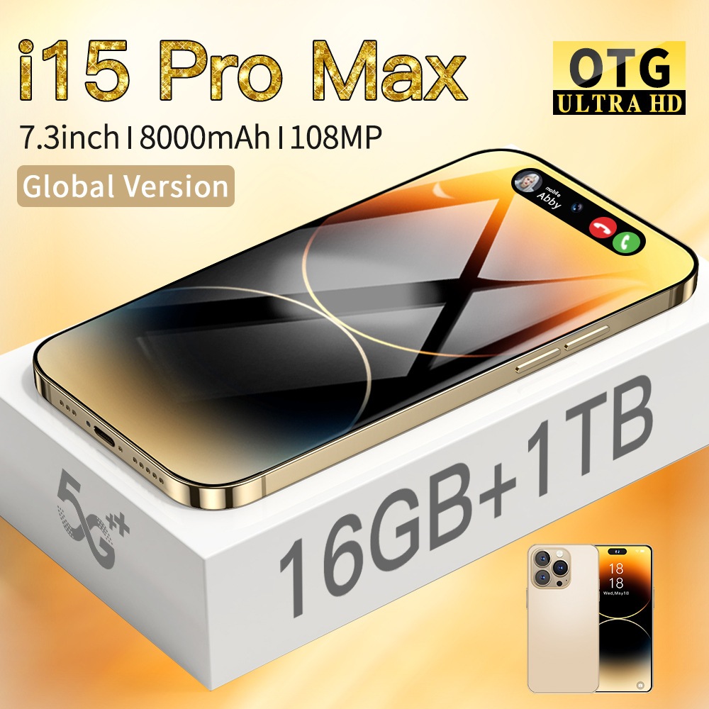 Brand New Version i15 pro max 16GB+1TB 6.8 inch 5G smartphone unlocked Dual Sim Card | Shopee ...