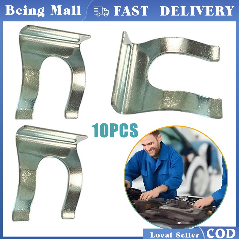 10Pcs Car U Shaped Brake Hose Clips Universal Brake Cable Clamps ...