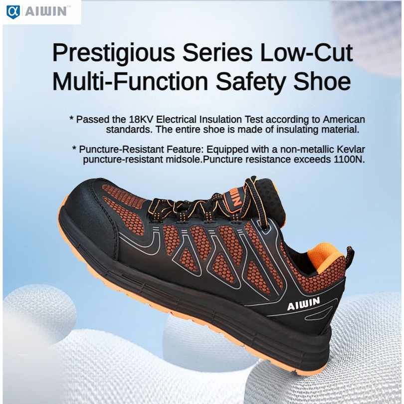 AIWIN LEISURE Prestige Series Low-Cut Multi-Function Safety Shoes, 18kV ...