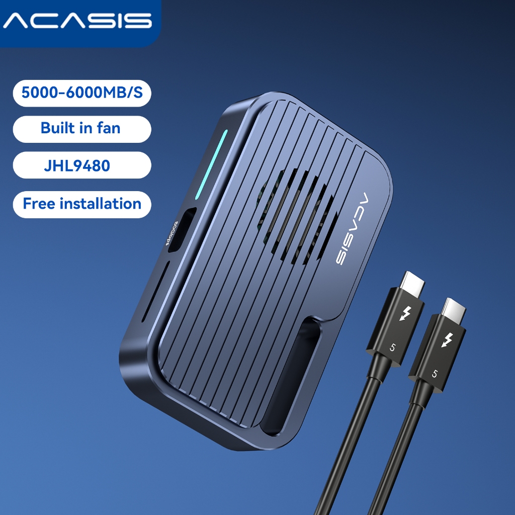 ACASIS 80Gbps M.2 NVMe SSD Enclosure Compatible with Thunderbolt 5/4, USB 4 V2 For Mac mini M4 ...