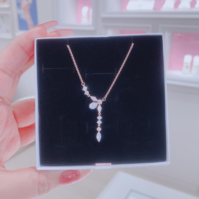 2025 Latest 100% Pandora Rose Gold Sparkling Flower Specimen Clavicular ...