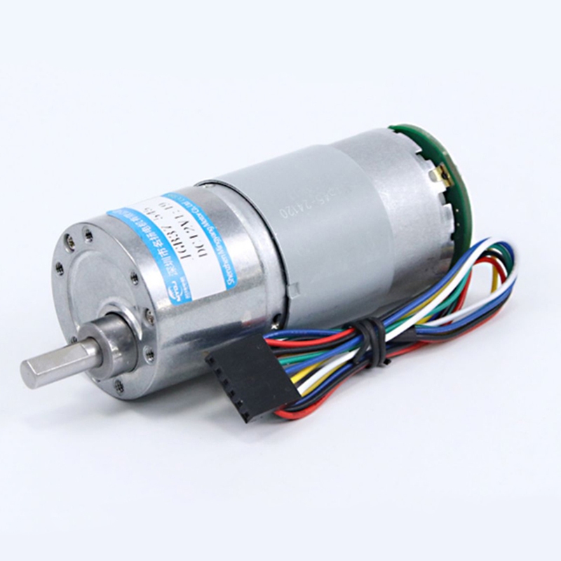 12V 37mm DC Gear Motor with Hall Encoder JGB37-545B High Torque ...