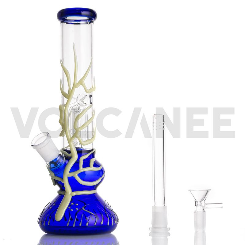 Luminous Bongs 9.84 Inch 18mm Female With Herb Slide And Downstem Dab ...