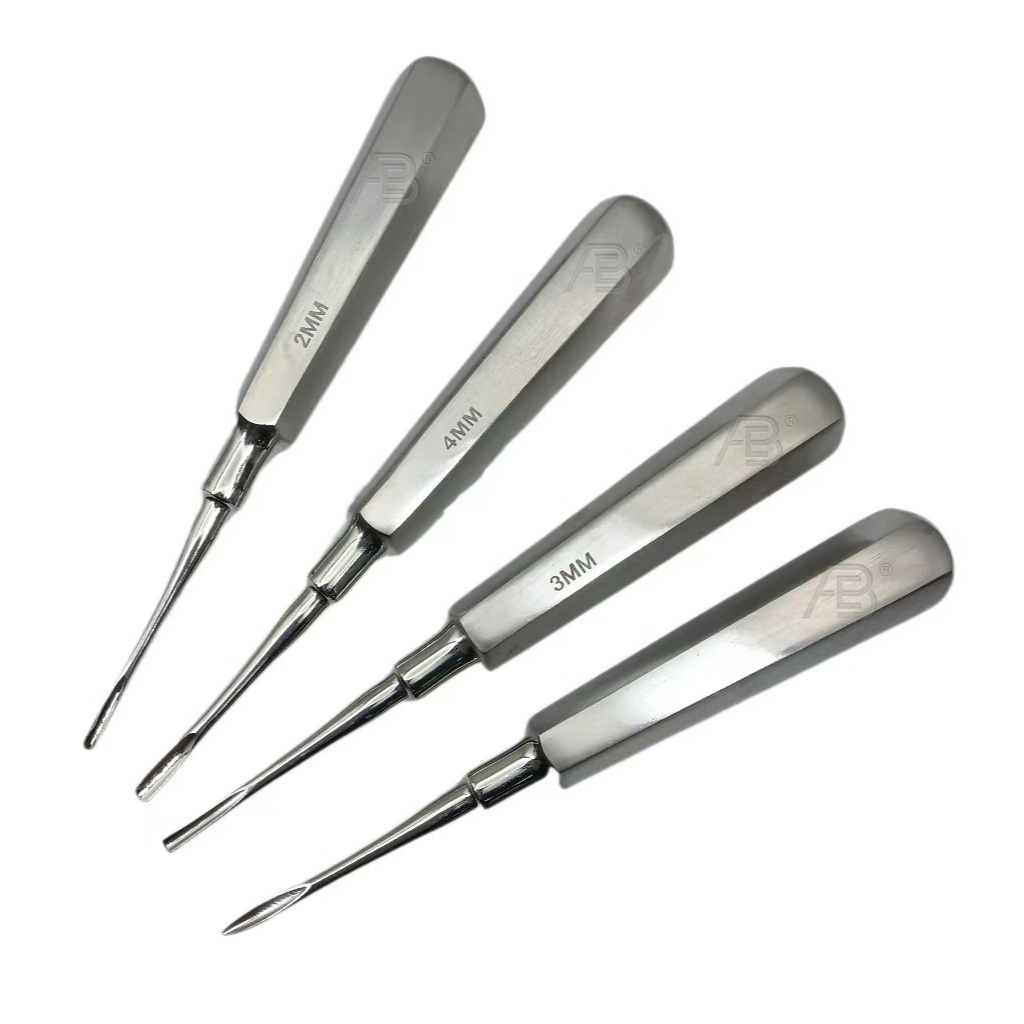 Dental Elevator Set Straight Curved Apical Elevator Stainless Steel Dentist Clinic Teeth ...
