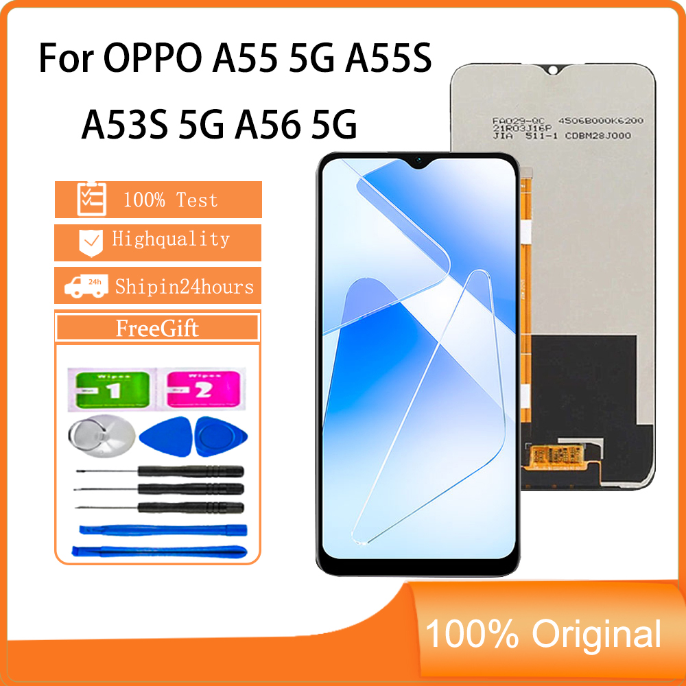 Original Display OPPO A55 5G A53S 5G A55S A56 5G Realme V11 5G V11s 5G ...