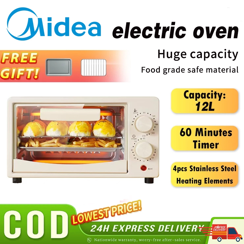 Midea electric oven (12L) oven toaster toaster multifunctional double-layer electric oven ...