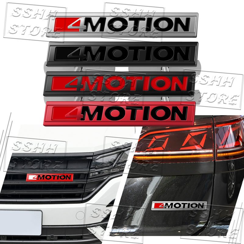 3D Car 4 Motion Logo 4Motion Emblem Metal Front Grill Badge Sticker For ...