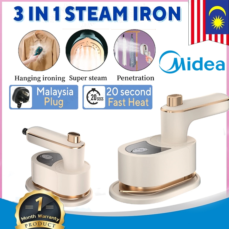 [Malaysia Ready Stock] Midea Mini Electric Dry Iron Travel Iron with ...