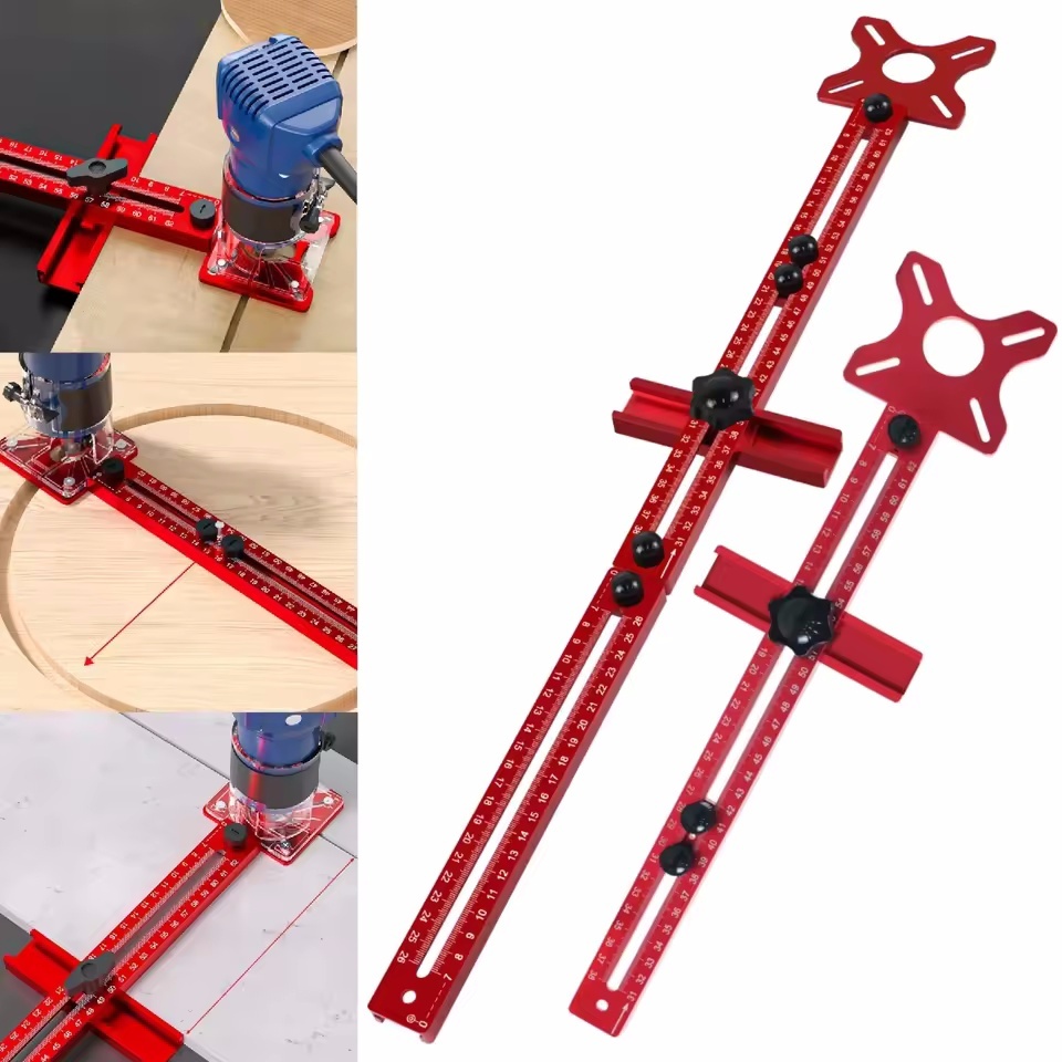 Extended 3 in 1 Router Milling Groove Bracket,9-61cm Radius Router ...