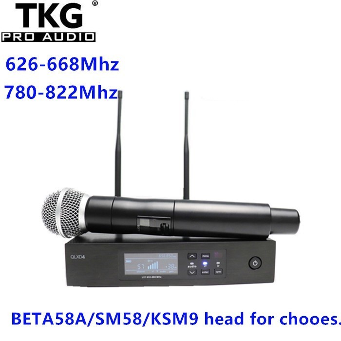 TKG audio stage sound system performance karaoke QLXD4 UHF Wireless Microphone True Diversity ...