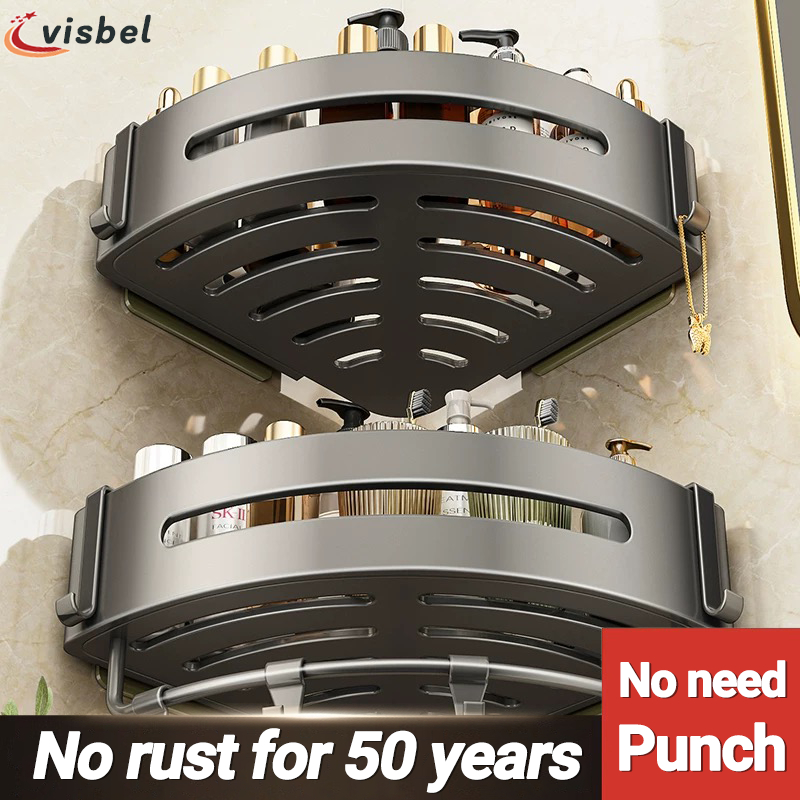 High-quality space aluminum Bathroom Rack Shelf Toilet Rack Accessories ...