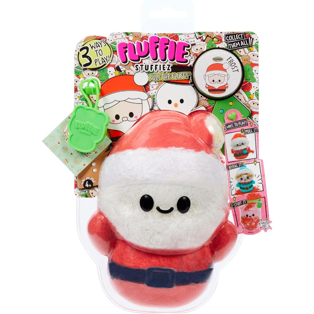 Fluffie Stuffiez Holiday Santa Small Collectible Feature Plush ...