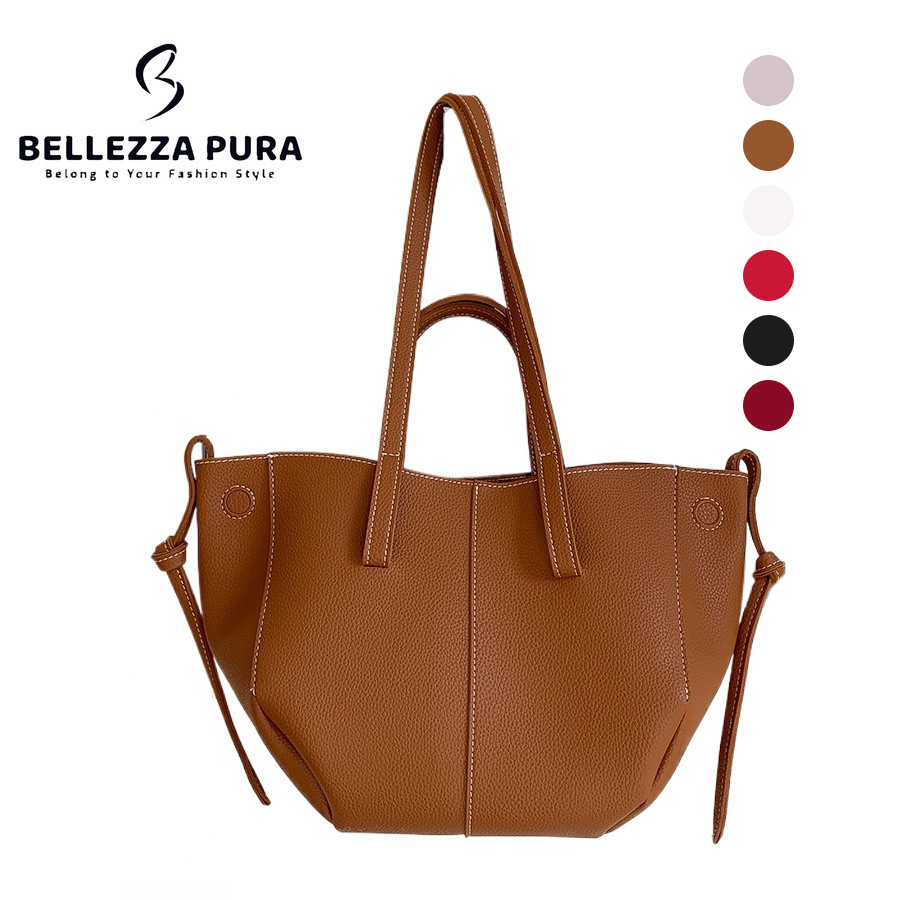 BELLEZZA PURA handbag women raya 2025 soft leather tote bag niche wing ...
