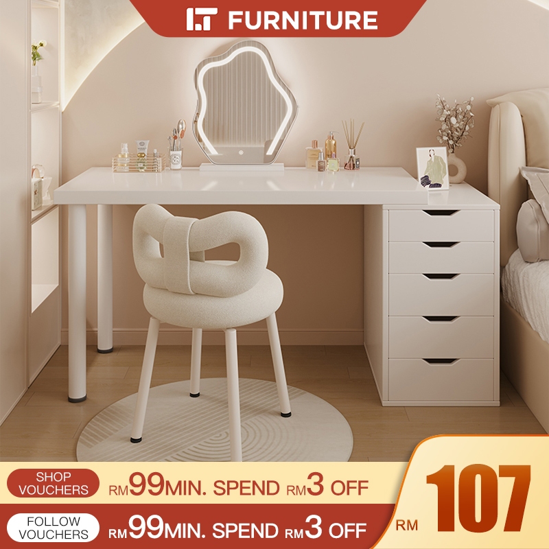 Makeup Table Dressing Table With Mirror Meja Makeup Meja Solek Dressing ...