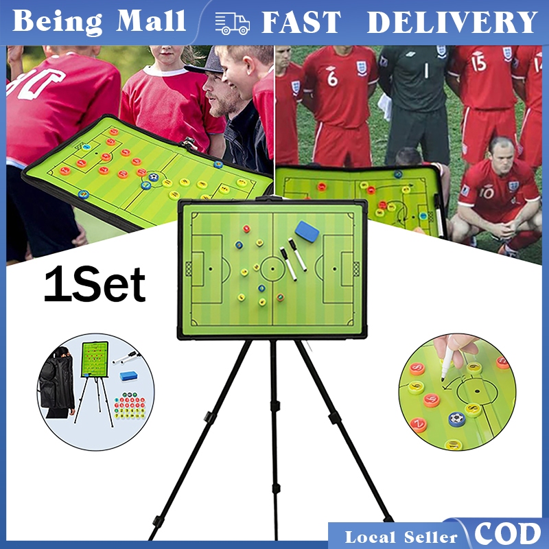 Magnetic Coaching Soccer Tactics Board Training Equipment With Tripod ...